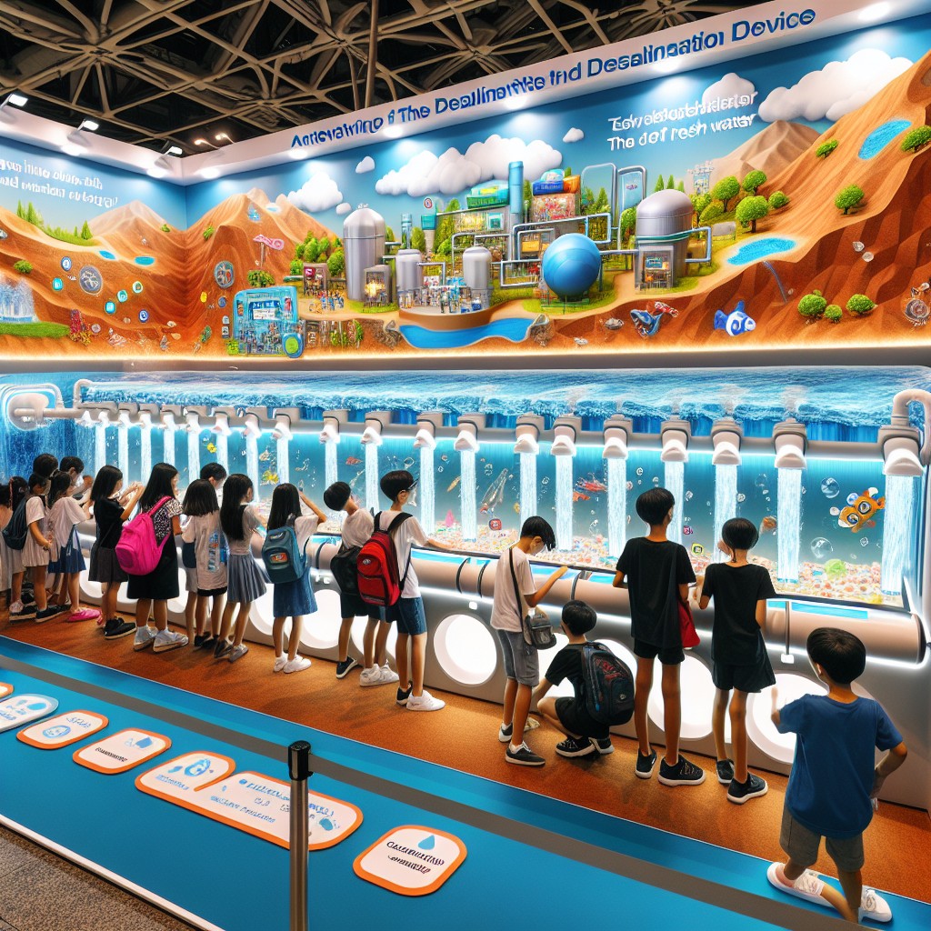 Desalination interactive device, 5 meters long ️3 meters wide wall ...
